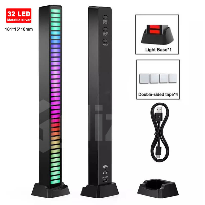 Smart LED Light 32 LED Music Sound Control Rhythm Light Bar - Gliz.lk