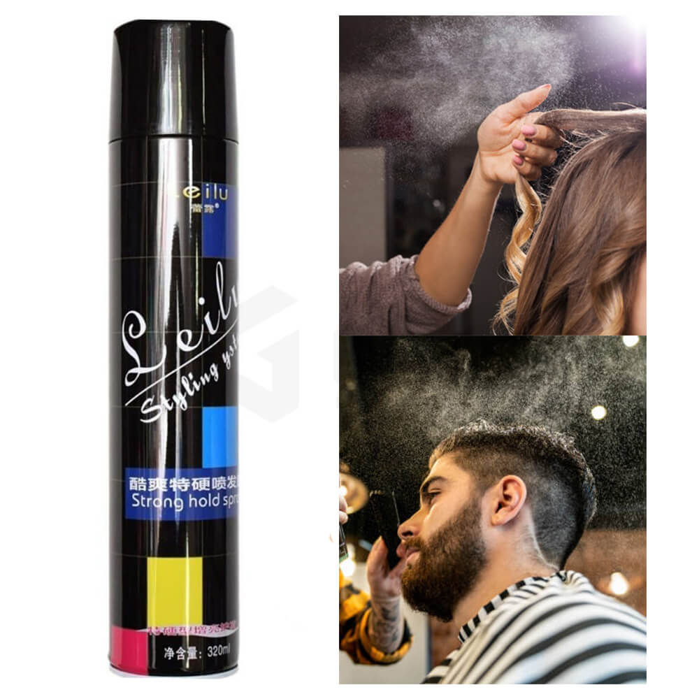 Leilu strong hold hair spray Best hair spray for men & women - Gliz.lk