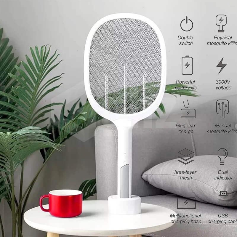 Rechargeable Handheld Mosquito Killer Racket - Gliz.lk