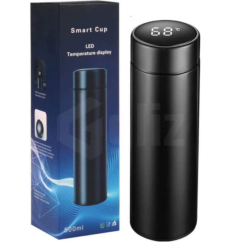 Smart Cup - Intelligent Thermal Mug with LED Temperature Display (500 ...
