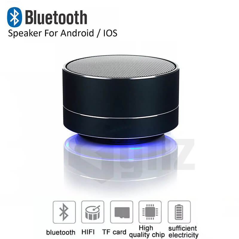 A10 Mini LED Bluetooth Wireless Portable Speaker Super Bass 3W - Gliz.lk