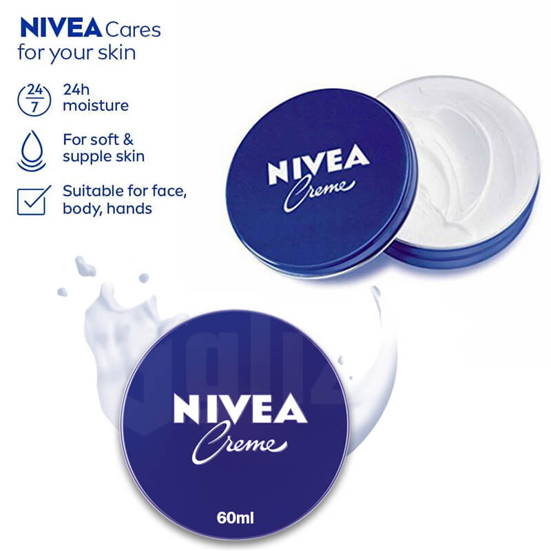 Nivea Cream, Universal All Purpose Moisturizing Cream, 60-ml - Gliz.lk